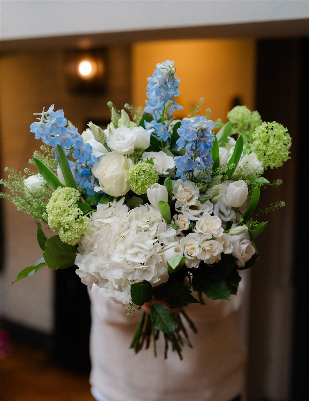 Blue & White Flower Bouquet | Surrey Flower Delivery | Mad Lilies